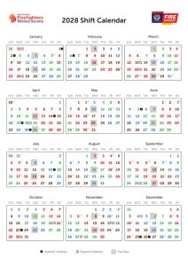 Shift Calendars - New Zealand Firefighters Welfare Society